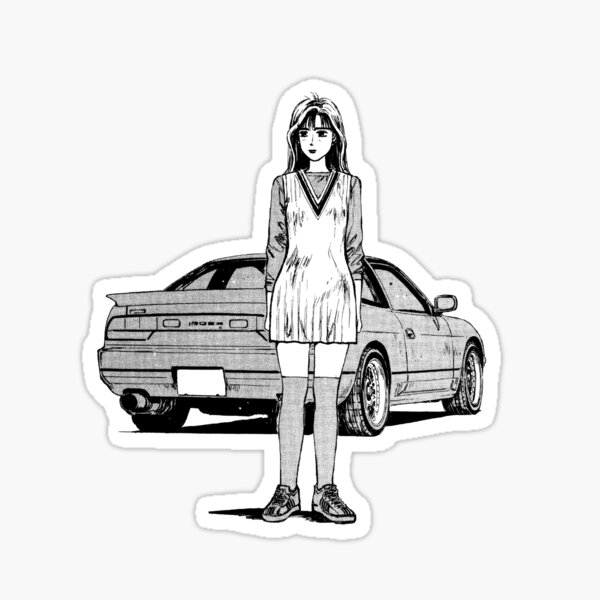 "Initial D Sato Mako Manga" Sticker for Sale by rskavpst | Redbubble