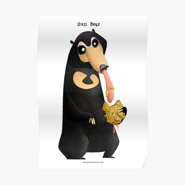 "Sun Bear" Poster by rohanchak | Redbubble