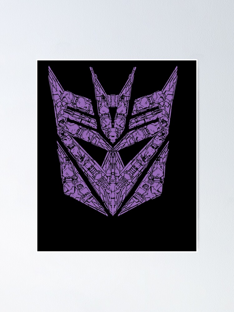"Transformers - Men's Transformers Decepticons Purple Detailed" Poster ...