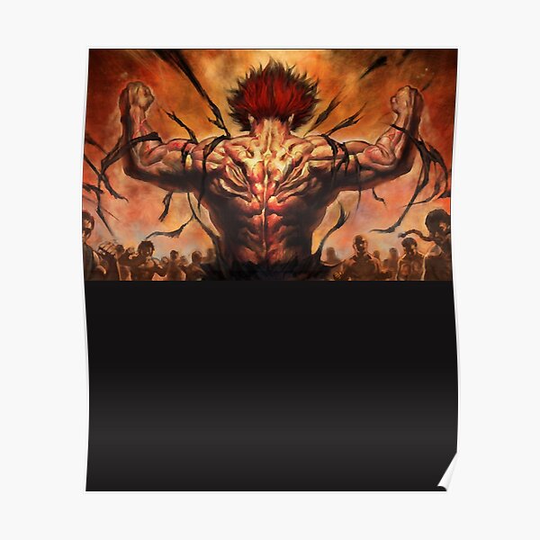 Póster «Yujiro Hanma Espalda Cara de Dragón» de TYLERLOPEZ1 | Redbubble