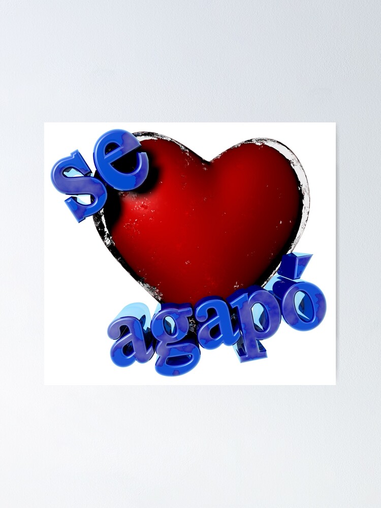 "Ich liebe Griechisch - se agapo" Poster von Delpieroo | Redbubble