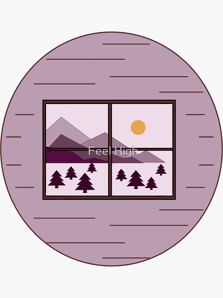 "See through window" Sticker for Sale by Feel-High | Redbubble