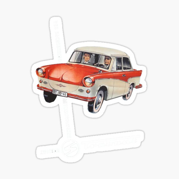 "Trabant 601 Vintage Ad " Sticker for Sale by 4x4Thriftert | Redbubble