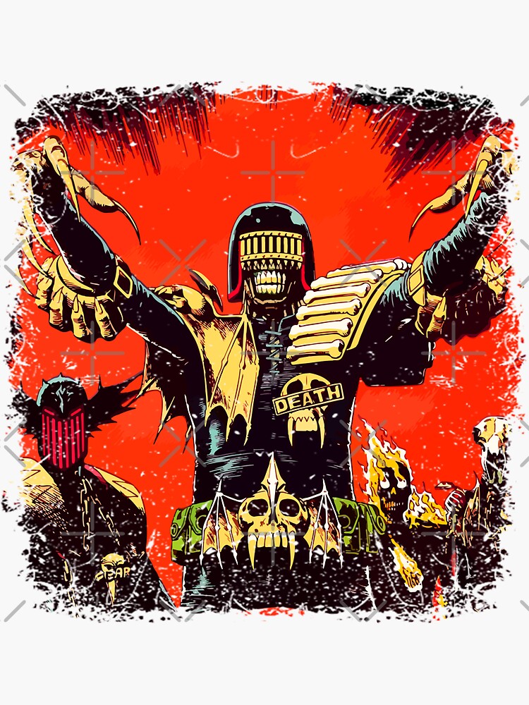 "Judge Death and The Dark Judges" Sticker for Sale by xxXVintageXxx ...