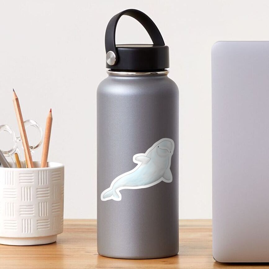 "Small Beluga" Sticker for Sale by MediocreCreator | Redbubble