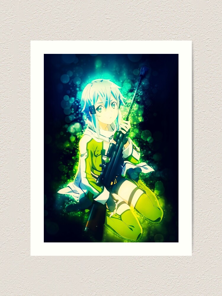 "Sinon Sword Art Online Fanart" Art Print for Sale by Spacefoxart ...