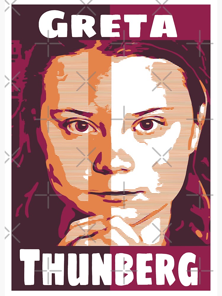 "For Mens Womens Greta Thunberg Idol Gifts Fot You" Sticker for Sale by ...