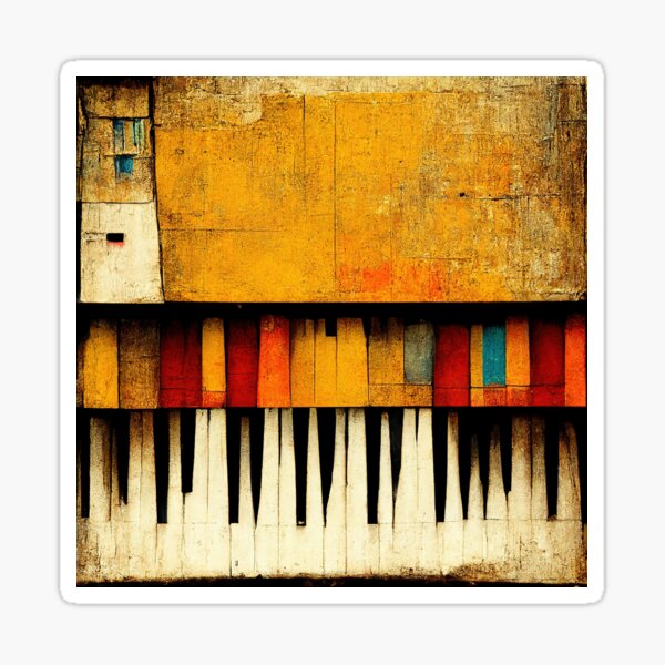 "Piano Playing a Piano" Sticker for Sale by architansu | Redbubble