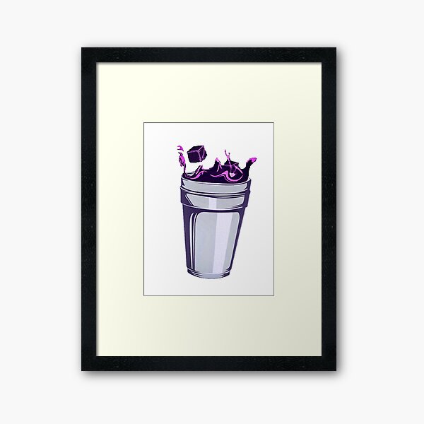 "Lean Double Cup" Framed Art Print for Sale by SafeAF | Redbubble