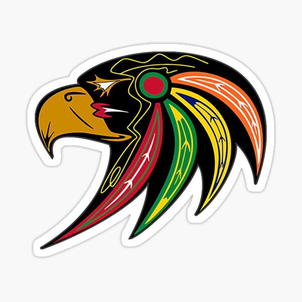 "Blackhawks " Sticker for Sale by JAVIERCARRIZAL | Redbubble