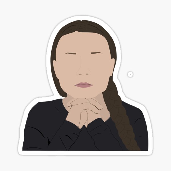 "Funny Gifts For Greta Thunberg Retro Vintage" Sticker for Sale by ...