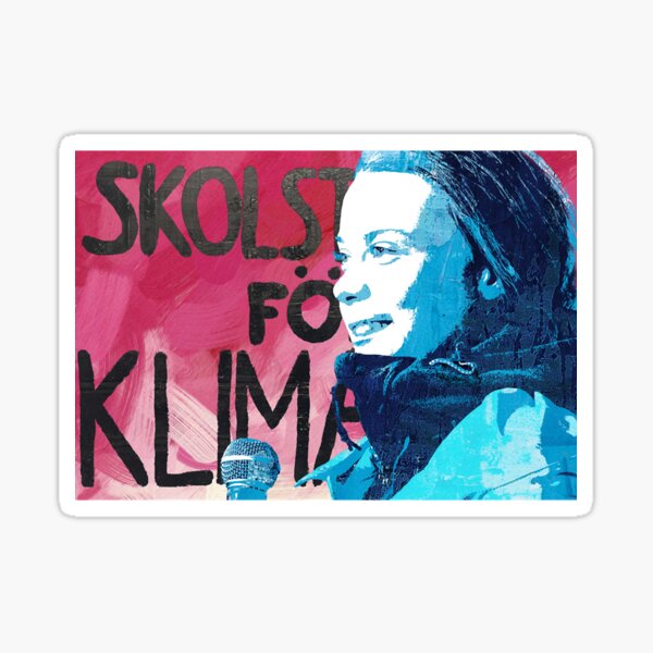 "Funny Men Greta Thunberg Gift For Music Fans" Sticker for Sale by ...