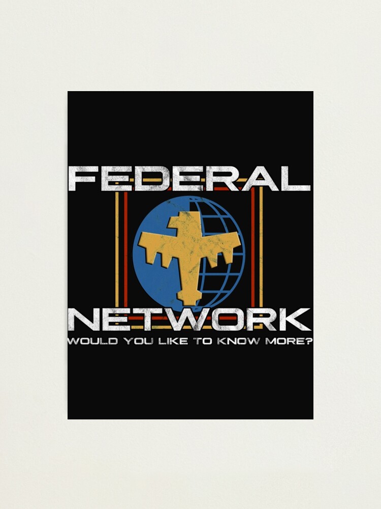 "Federal Network logo inspired by Starship Troopers Classic Essential " Photographic Print for ...