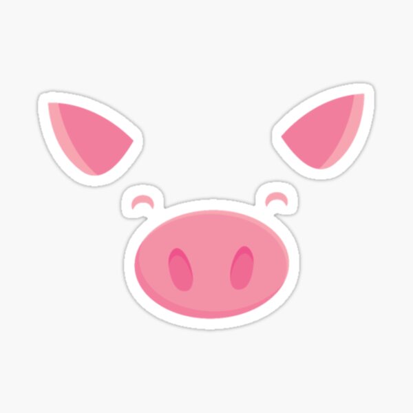 "Artistic Animal Pigs Graphic Design Pig Art" Sticker for Sale by ...