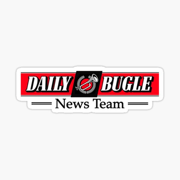 "Daily bugle news team" Sticker for Sale by LaneSimone | Redbubble