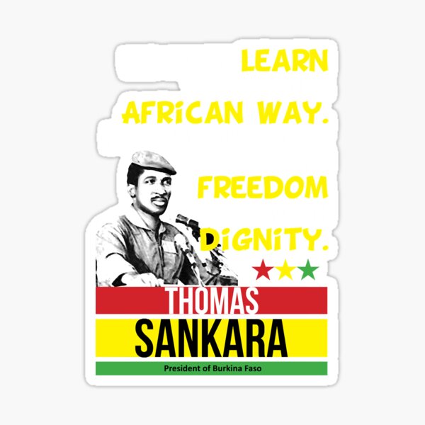 "Great Model Thomas Africanist Sankara Gifts Movie Fans" Sticker for ...