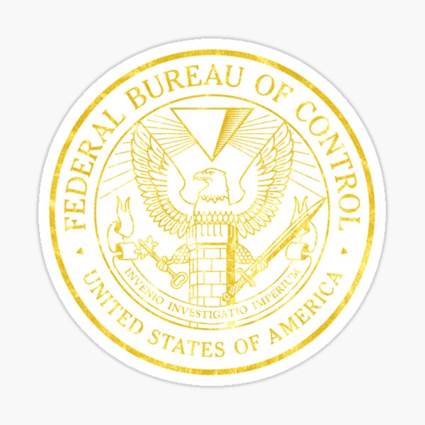 "Federal Bureau of Control Control Game Logo Distressed Logo Essential ...