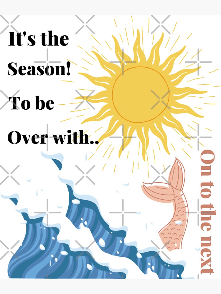 "Summer is over!" Sticker for Sale by polite-innerme | Redbubble