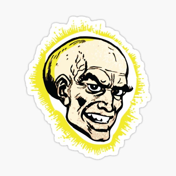 "Great Bald Head" Sticker for Sale by Megatrip | Redbubble