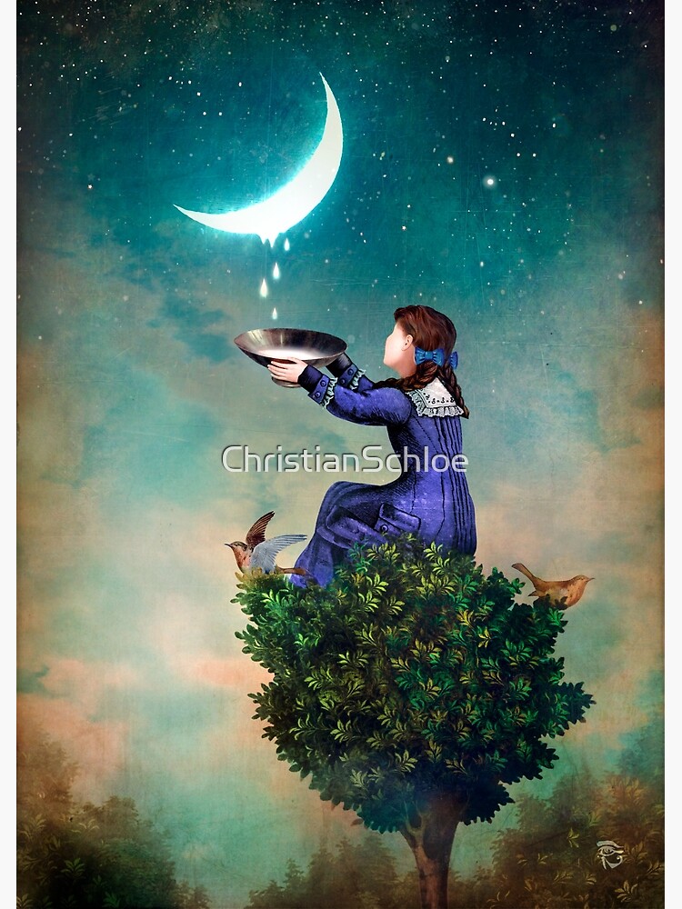 "Moondrops" Greeting Card by ChristianSchloe | Redbubble