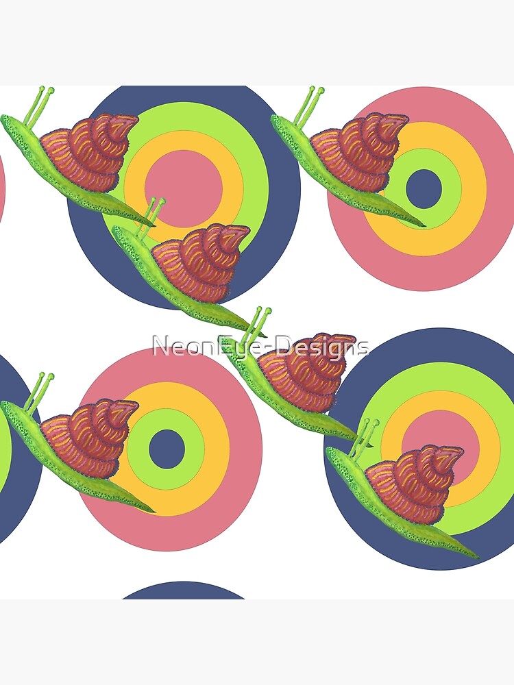 "disco snails" Poster for Sale by NeonEye-Designs | Redbubble