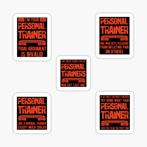 "Sticker Pack Funny Personal Trainer" Sticker for Sale by ...