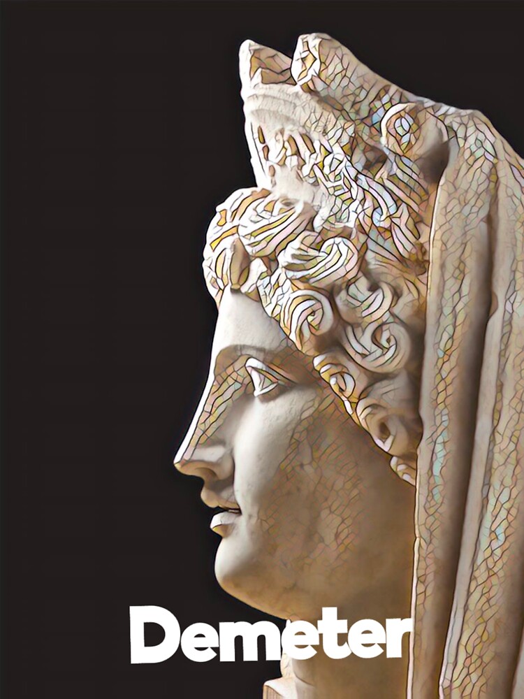 "Demeter the godness - black" Sticker for Sale by elizdesignhaus ...