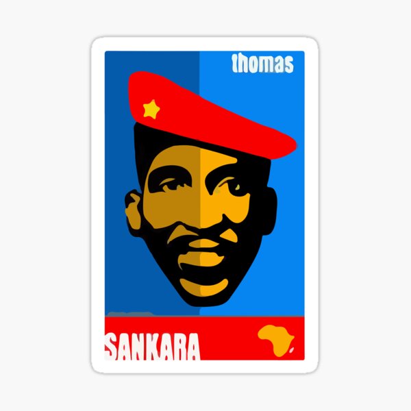 "Music Retro Thomas Africanist Sankara Cute Graphic Gift" Sticker for ...