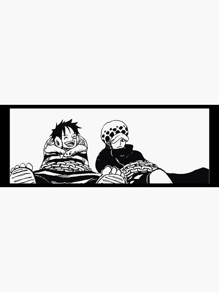 "One piece Luffy and Law" Sticker for Sale by miko42 | Redbubble