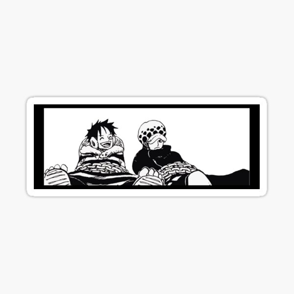 "One piece Luffy and Law" Sticker for Sale by miko42 | Redbubble