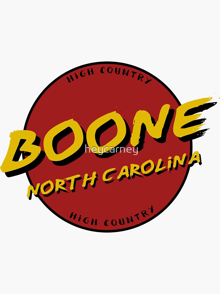 "Boone - High Country" Sticker for Sale by heycarney | Redbubble