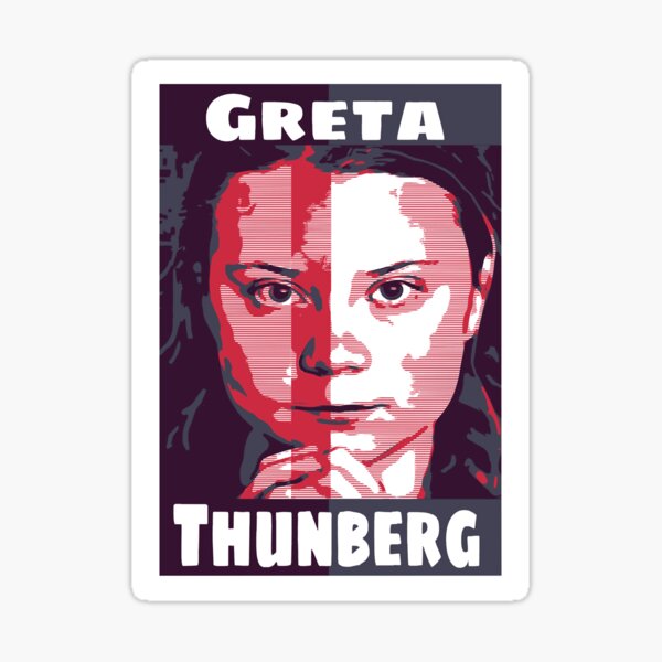 "Lucky Gift Greta Thunberg Christmas Holiday" Sticker for Sale by ...