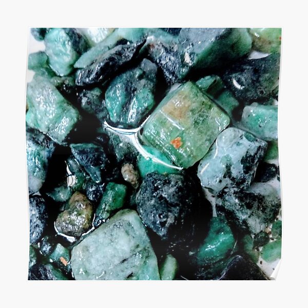 "Brazilian Emeralds" Poster by Evesunderground | Redbubble