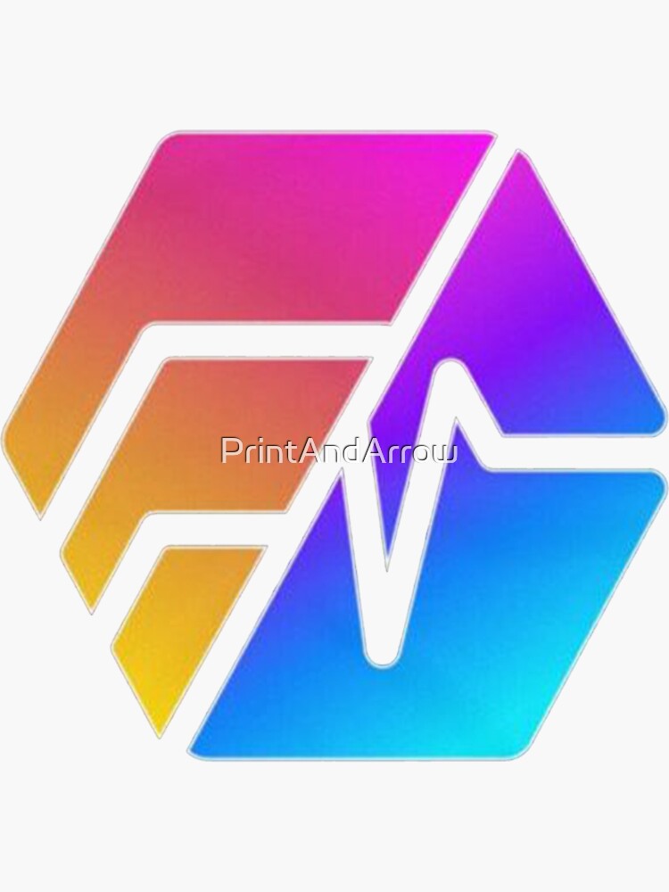 "HEX PULSE LOGO" Sticker for Sale by PrintAndArrow | Redbubble