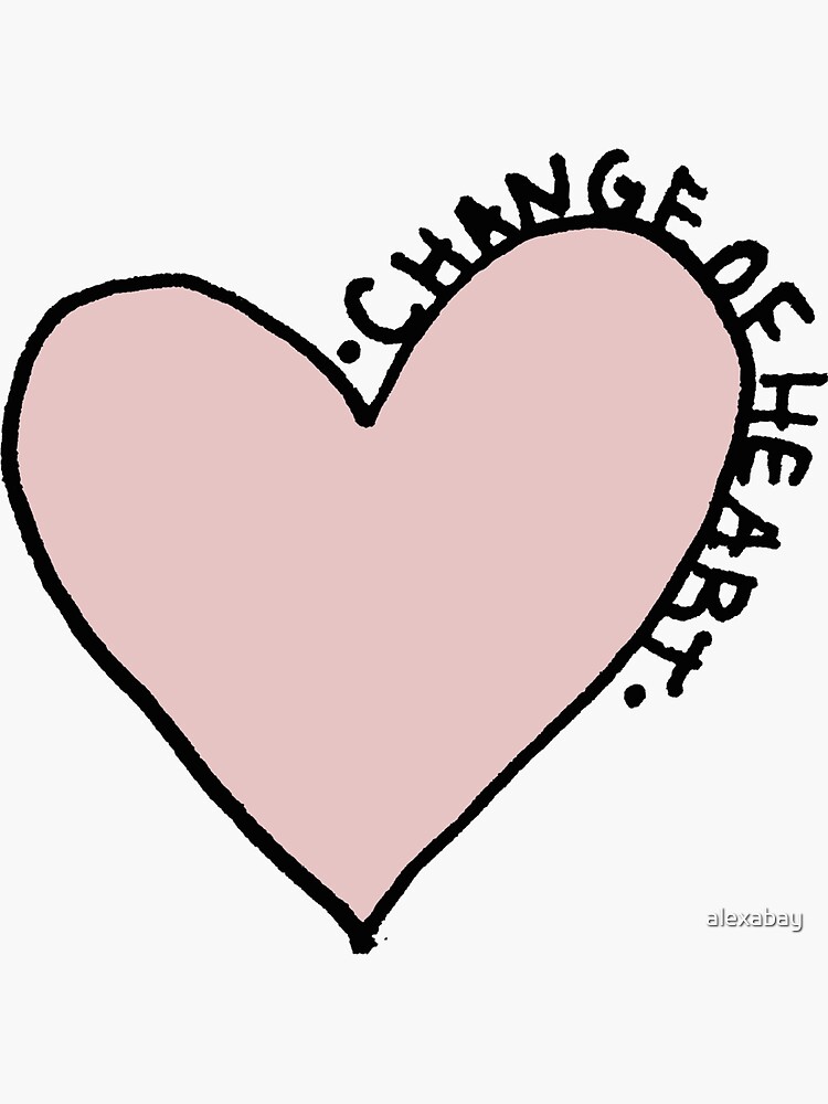 "Change of Heart" Sticker for Sale by alexabay | Redbubble