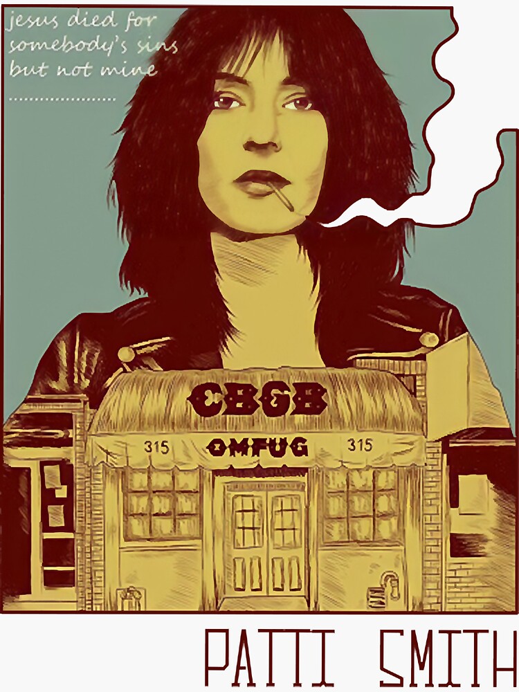 "Patti Smith" Sticker for Sale by blondelllqj954 | Redbubble