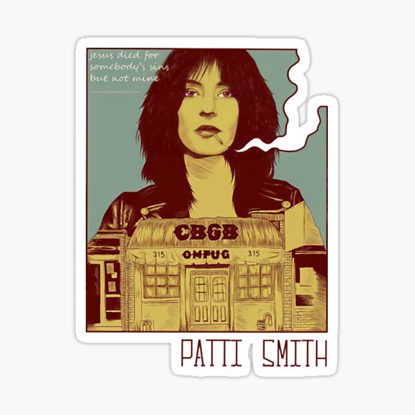 "Patti Smith" Sticker for Sale by blondelllqj954 | Redbubble
