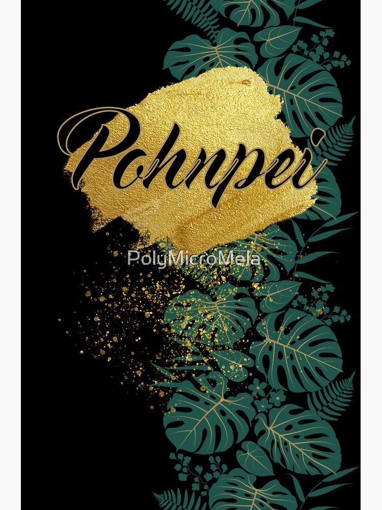 "Pohnpei" Sticker for Sale by PolyMicroMela | Redbubble