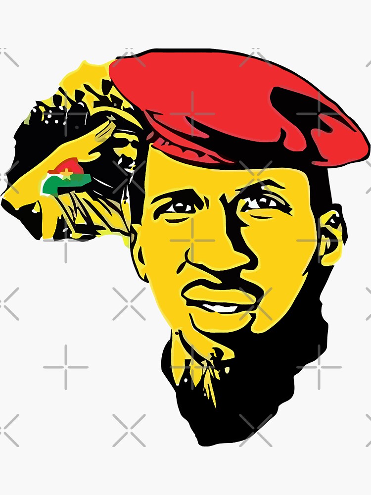 "Funny Gift Thomas Africanist Sankara Retro Wave" Sticker for Sale by ...