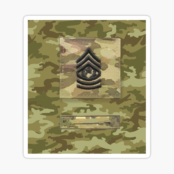 "Army CSM Command Sergeant Major Rank" Sticker for Sale by ...