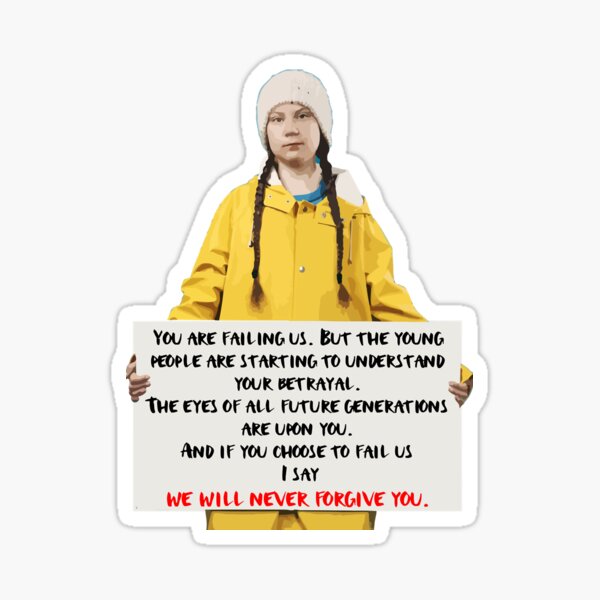 "Music Vintage Greta Thunberg Funny Graphic Gifts" Sticker for Sale by ...