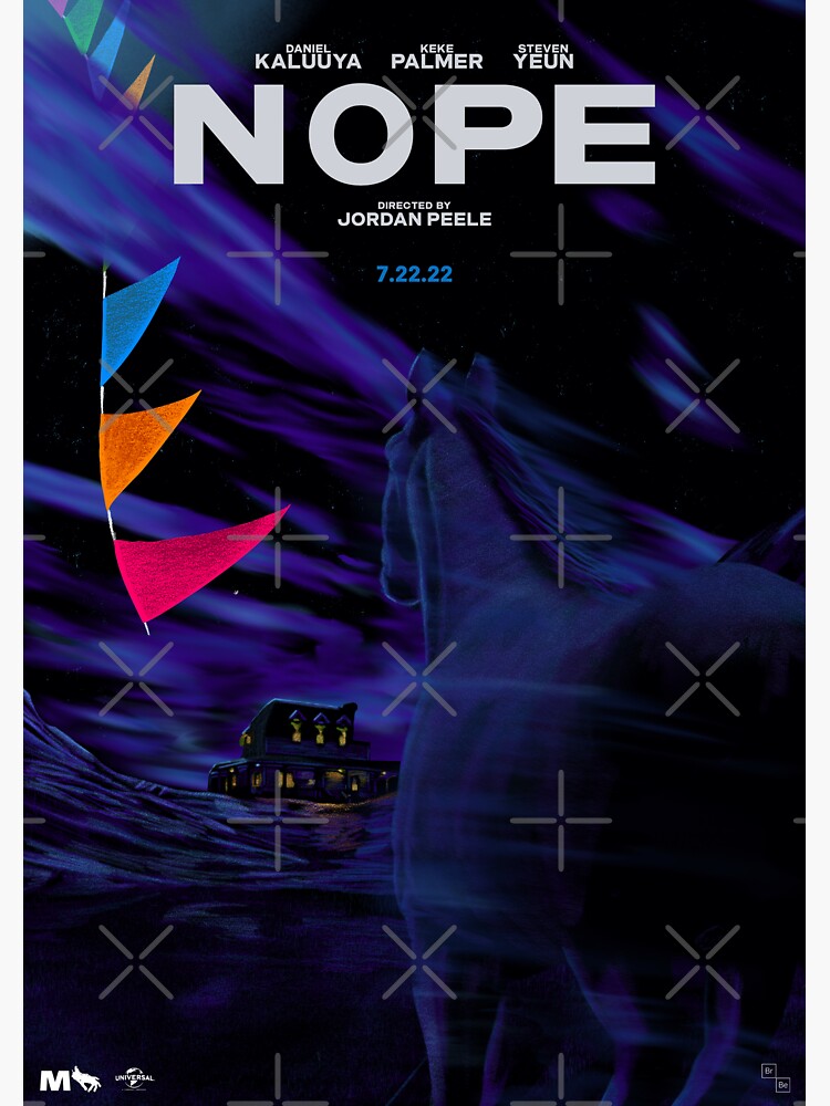 "Nope 2022 Movie Poster" Sticker for Sale by clappswh | Redbubble