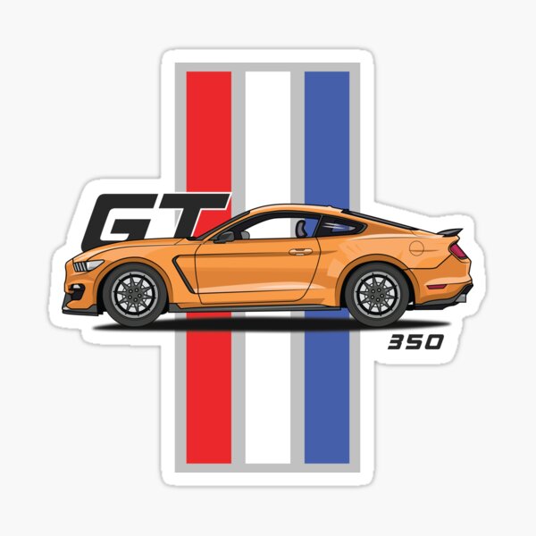 "Best Selling - MUSTANG GT 350" Sticker for Sale by Shehryarktk | Redbubble