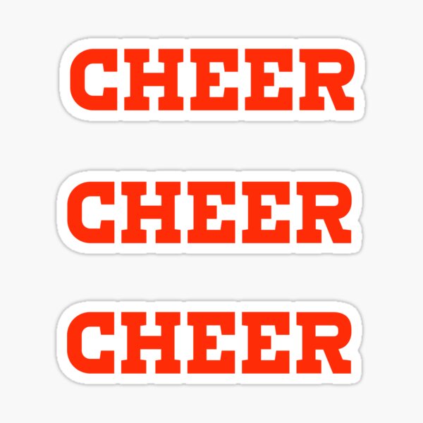 "Cheer, cheer, CHEER!" Sticker for Sale by AlaskaGirl | Redbubble