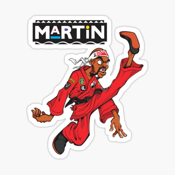 "Wassup Martin" Sticker for Sale by caraqeysusan | Redbubble