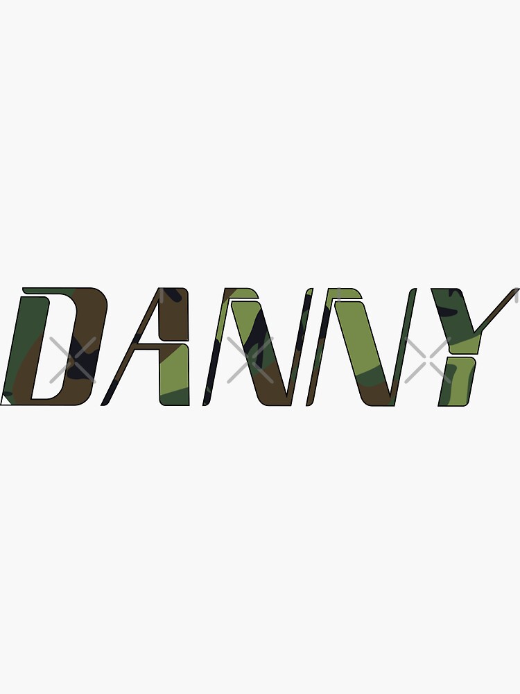 "DANNY Name III - My name is DANNY - typography name - Camo Vibe ...