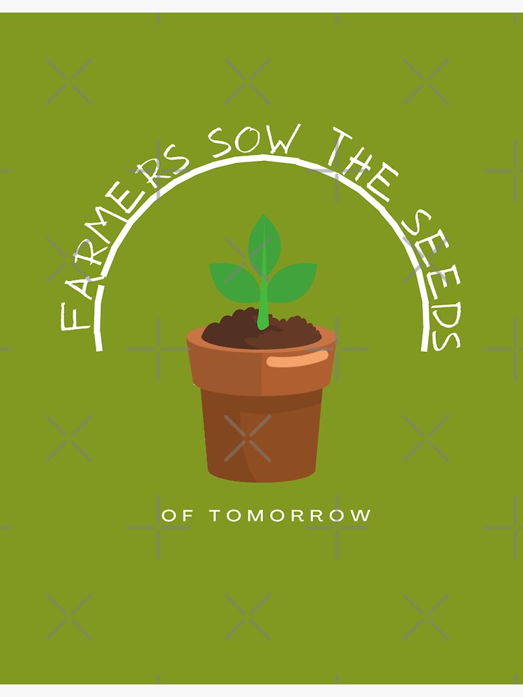 "#Farmers Sow The Seeds Of Tomorrow" Sticker for Sale by MotherSista ...