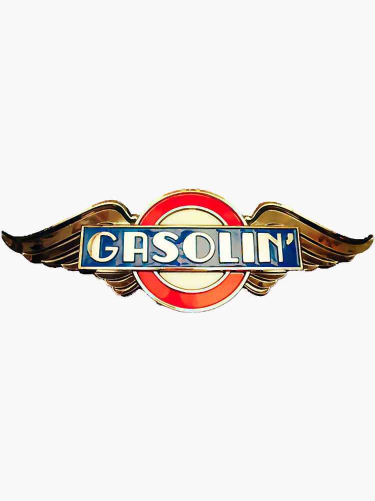 "Gasolin' metal logo" Sticker for Sale by EliPearce | Redbubble