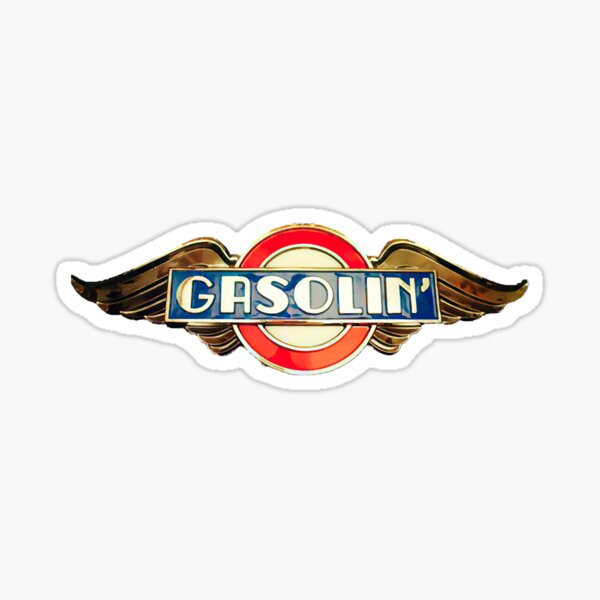 "Gasolin' metal logo" Sticker for Sale by EliPearce | Redbubble