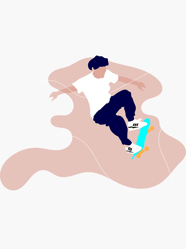 "Skater" Sticker for Sale by ExploreRama | Redbubble